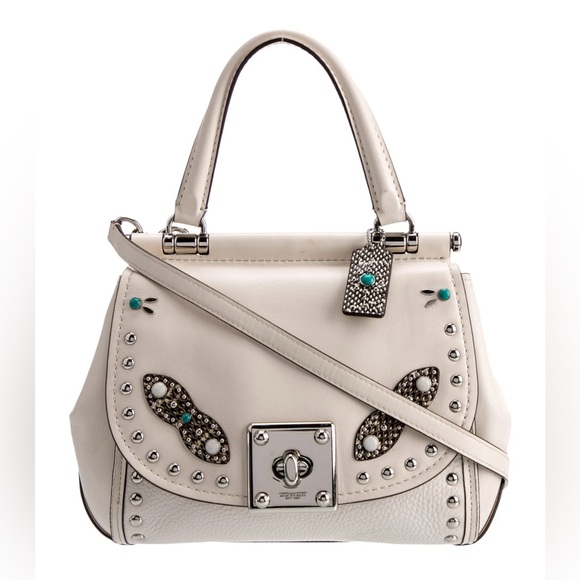 Coach | Bags | Coach Bag Leather Drifter Top Turnlock Top Handle Bag W ...